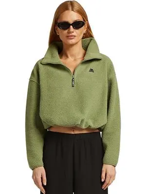4TH ARQ 4TH ARQ Phoenix Half-Zip Fleece Sweatshirt Soft Sage