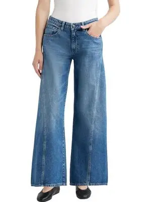 DL1961 Alex Baggy Wide Leg Low Rise Jeans