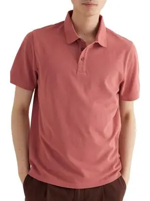 SEASALT CORNWALL Balefire Organic Cotton Polo - Rose Dew