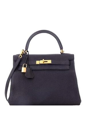Hermès Kelly Handbag Togo With Gold Hardware 28 - Black