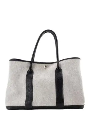 Hermès Garden Party Tote Toile And Leather 36 - Black