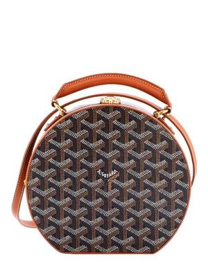 Goyard Alto Hatbox Bag Coated Canvas Brown