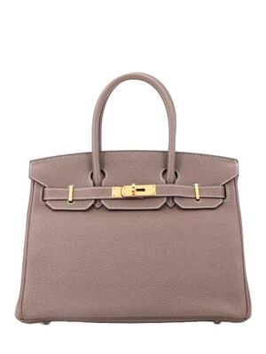 Hermès Birkin Handbag Togo With Gold Hardware 30 - Grey