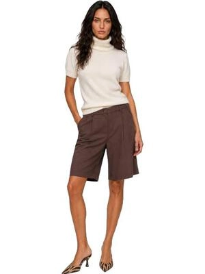 MONLICIA Vera Tencel Bermuda Shorts - Brown