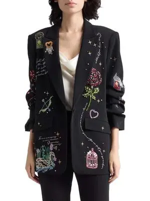 CINQ À SEPT Starry Scribbles Kelsa Blazer