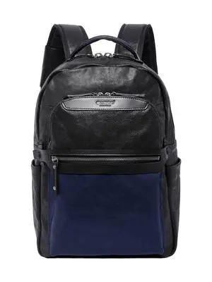 OLD TREND Moonlight Genuine Leather Organized Commuter Backpack - Navy