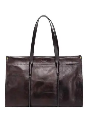 OLD TREND Fern Genuine Leather Spacious Heritage Weekender - Brown