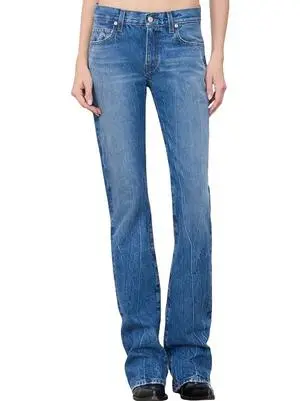 Eterne Low Rise Bootcut Jeans - Medium Indigo