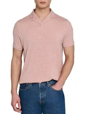 W.R.K Johnny Collar Performance Polo - Pink