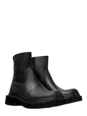 Camper Pix Berlin Leather Ankle Boot - Black