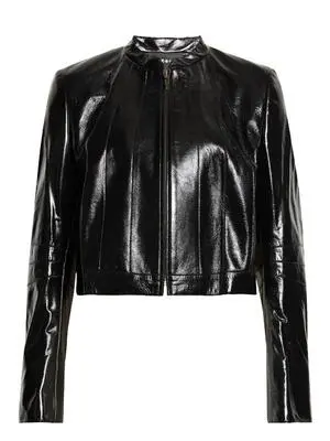 AKRIS Akris Patent Leather Cropped Jacket