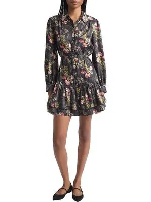 CINQ À SEPT Cinq À Sept Emilienne Embellished Floral Mini Dress