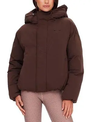 The Upside Mercer Hooded Puffer Jacket - Brown