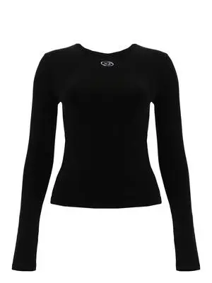 DIESEL® Diesel Long Sleeve Top With Logo Detail