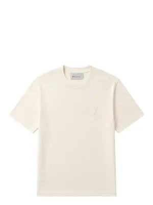 AMI Paris T-shirt Con Logo - Ivory
