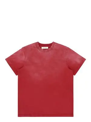 ENTIRE STUDIOS Entire Studios Men's Short-Sleeve Crewneck Cotton T-Shirt Rosso