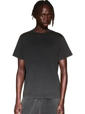 ENTIRE STUDIOS Short-sleeve T-shirt, Round Neck, Model Wears 100% Cotton - Nero