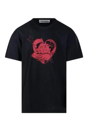 Our Legacy Organic Cotton Graphic T-shirt For - Red
