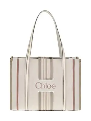 Chloé Chloé Woody Loop Shoulder Bag Nude