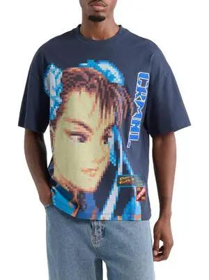 CRIMINAL DAMAGE Chun Li Graphic T-shirt - Black