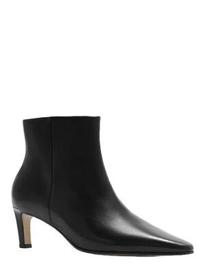 FRANKIE4 Suki Leather Pointed Toe Bootie - Black Texture
