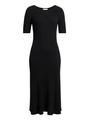 Nordstrom Rib Boat Neck Sweater Dress - Black