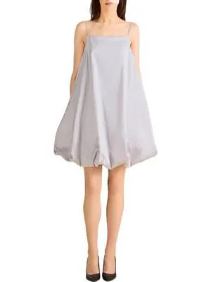 CONTESSA MILLS Todd Bubble Mini Dress - Silver