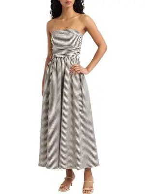 LAYERED WITH LOVE LAYERED WITH LOVE Seersucker Stripe Maxi Dress