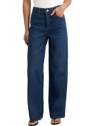 Good American Vintage Wide Leg High Waist Jeans - Indigo1329