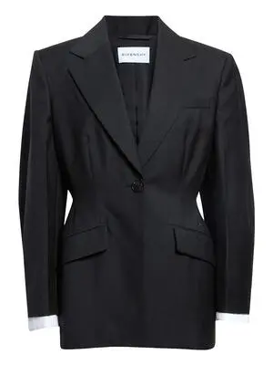 Givenchy Wool Cocoon Blazer - Black