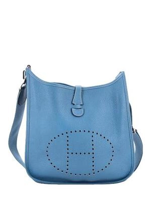 Hermès Evelyne Bag Gen Iii Clemence Pm Blue