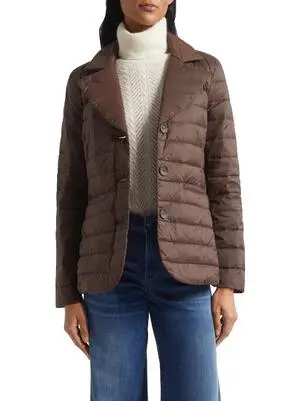 Veronica Beard Campbell Down Dickey Jacket - Espresso