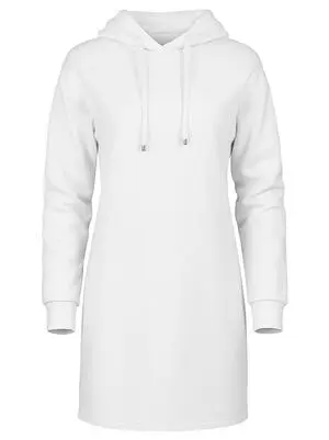 CONQUISTA Conquista Ecru Cotton-Blend Hoodie Dress