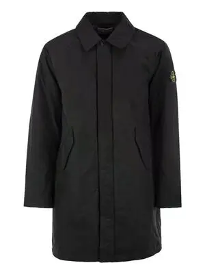 Stone Island Micro Reps Padded Coat - Black