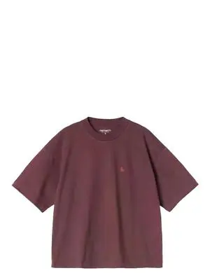 Carhartt Work In Progress Chester Logo Embroidered T-shirt - Red