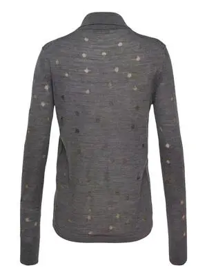 Stella McCartney Polka-dot Polo Sweater Grey