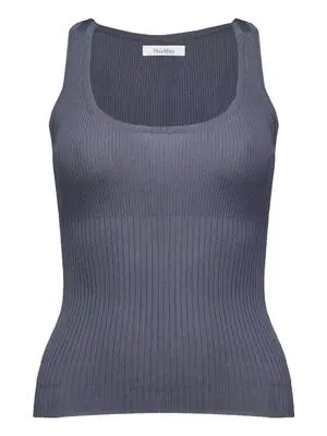 Max Mara Max Mara Ribbed Knit Tank Top Grey