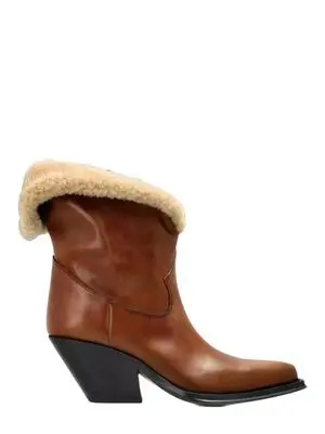 CHLOÉ Azelan Shearling-trim Ankle Boots