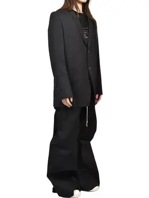 Rick Owens Concordian Wool Blazer - Black