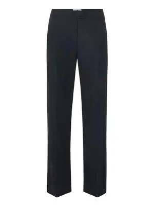 Elisabetta Franchi Gabardine Trousers - Black