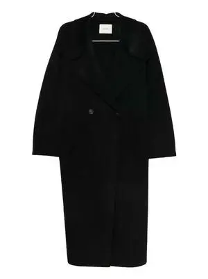 LISA YANG Button-back High-neck Coat - Black