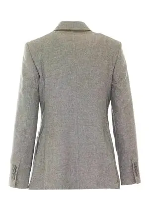 Max Mara Mxmflash Double-breasted Jacket Grey