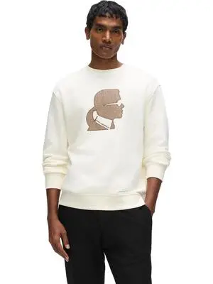 Karl Lagerfeld Kameo Crew Neck Sweatshirt - Champagner