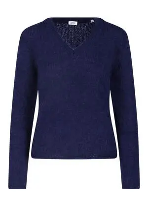 Aspesi Mohair And Wool Sweater - Blue