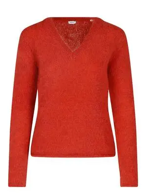 Aspesi Mohair And Wool Sweater - Orange
