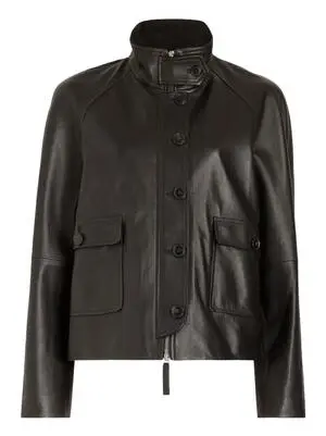 Proenza Schouler White Label Lightweight Leather Jacket - Brown