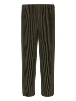 Issey Miyake Homme Plissé Pleated Trousers - Gray