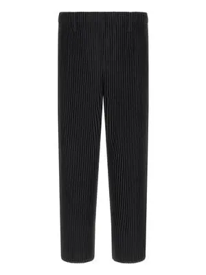 Issey Miyake Homme Plissé Color Pleats 1 Pants - Black