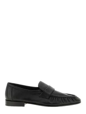 THE ROW Soft Mocassino' Loafers - Black
