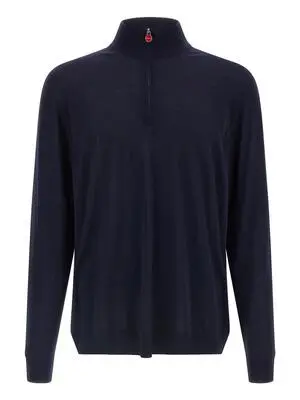 Kiton Half-zip Sweater Blue